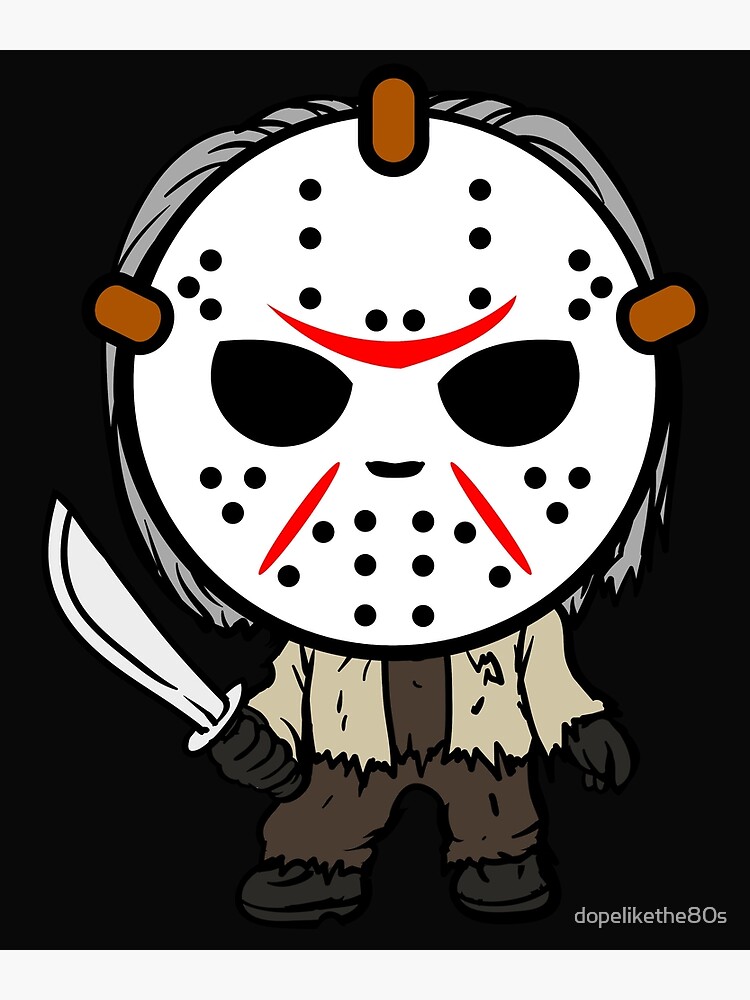 Póster «cute Cool Friday The 13th Horror Movie Jason Voorhees Figure