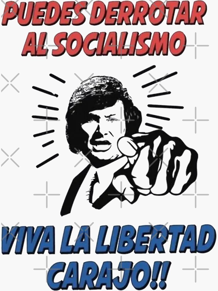 "Javier Milei a Javier Milei a Javier Milei" Sticker for Sale by ...