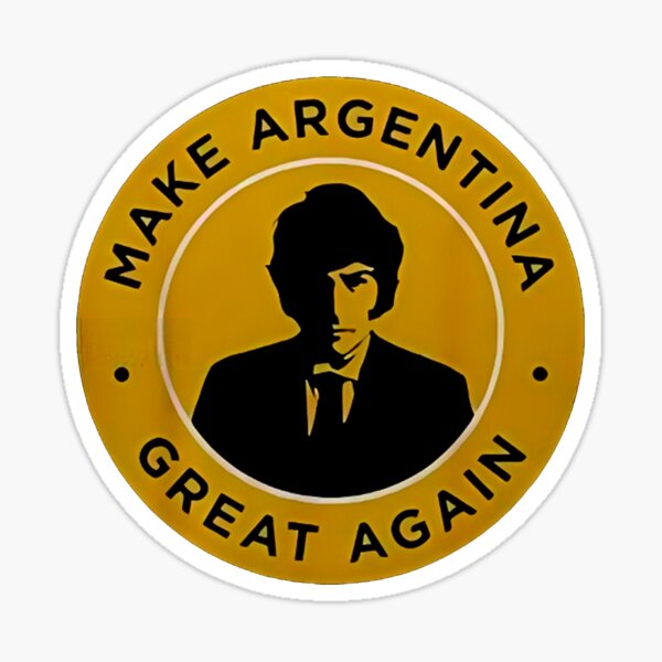"Javier Milei a Javier Milei a Javier Milei" Sticker for Sale by ...