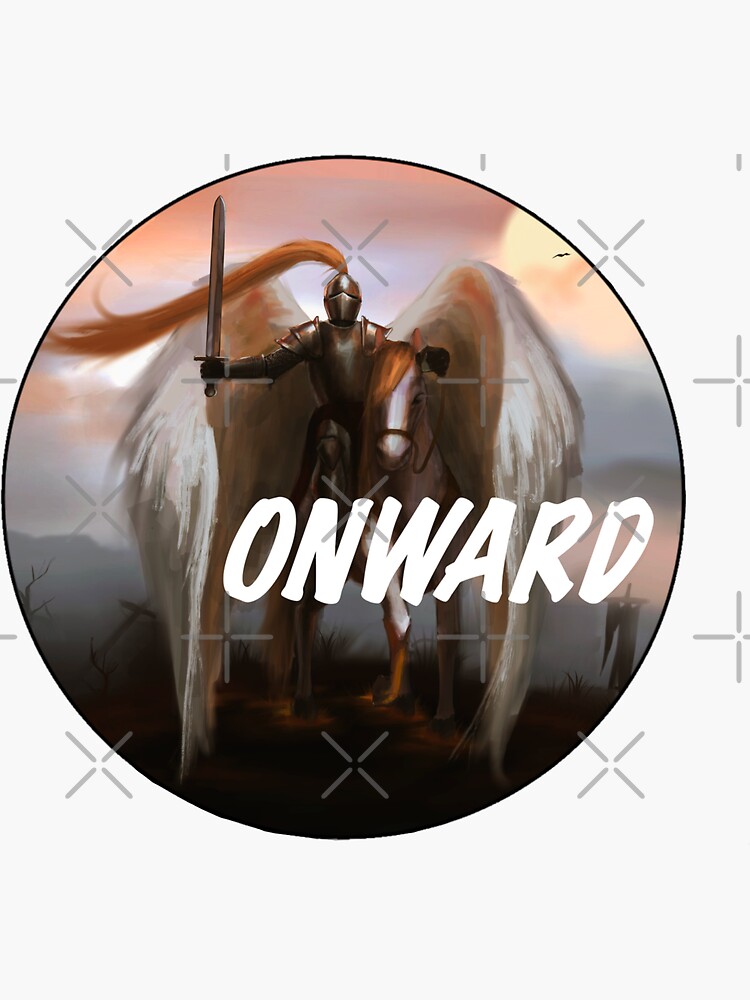 "Onward Angel" Sticker for Sale by Psalm-and-Sword | Redbubble