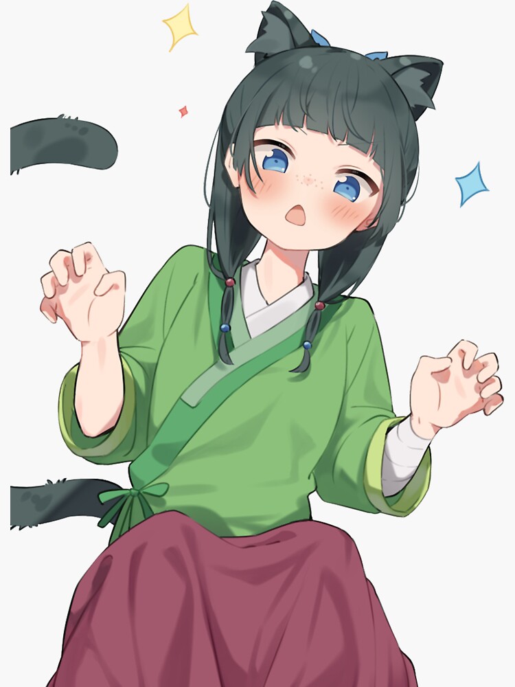 "MaoMao Cat Girl - The Apothecary Diaries" Sticker for Sale by ...