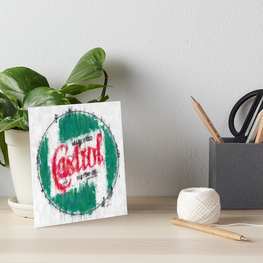 "Castrol Oil Logo" Art Board Print by theodordecker | Redbubble