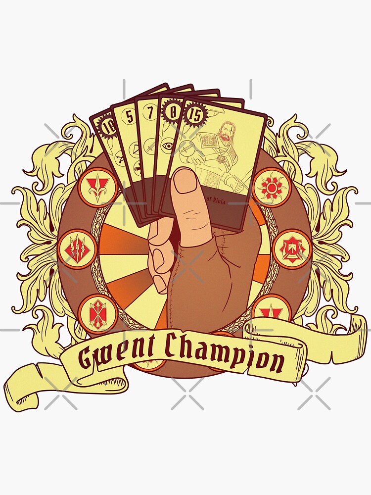"The cards tournament champion" Sticker for Sale by quietduna | Redbubble