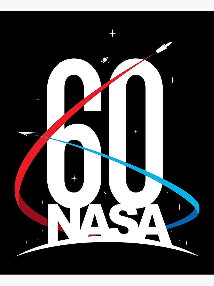 Lámina fotográfica «Logotipo del 60.º aniversario de la NASA: celebra ...