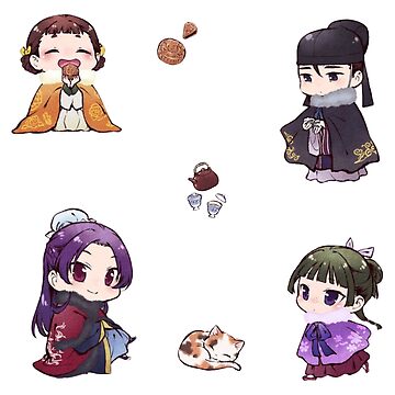 "MaoMao Gaoshun The Apothecary Diaries Jinshi Sticker Pack" Sticker for ...