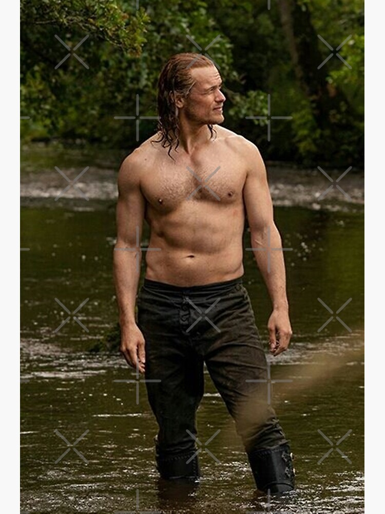 " Sam heughan shirtless" Poster for Sale by warshipologiste | Redbubble
