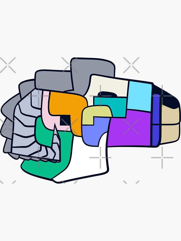 "Unique Goat Design with Colorful Patterns" Sticker for Sale by Caving ...