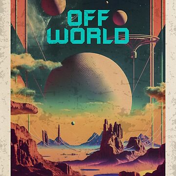 "Off-world Ad. Blade Runner. — Vintage space poster, retro space art ...