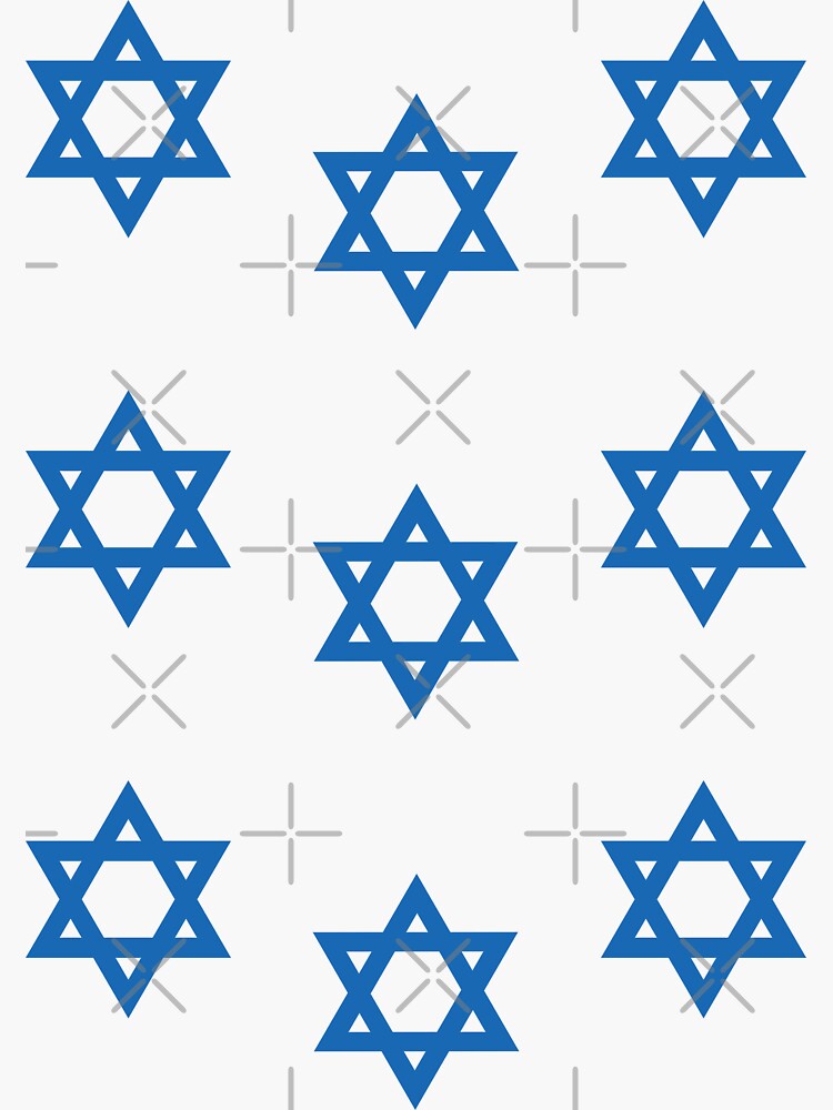 "Star of David sticker pack" Sticker for Sale by BigTime | Redbubble