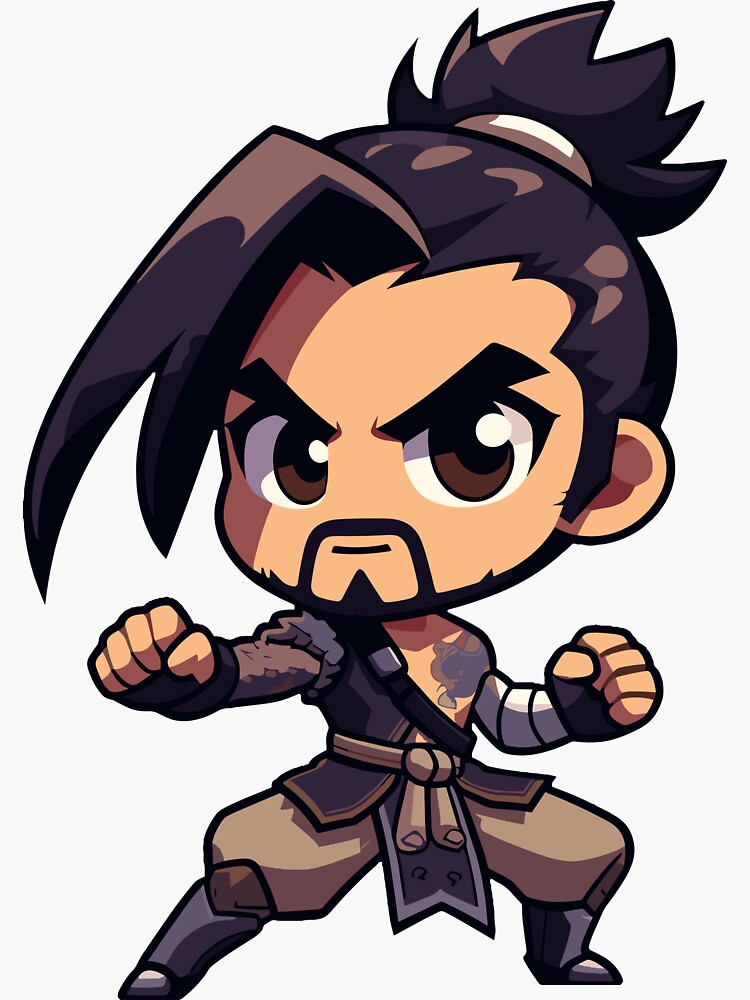 "Game Hero - Hanzo" Sticker for Sale by Monkey-Bar | Redbubble
