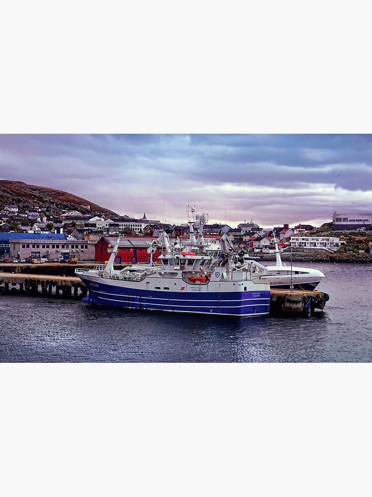 "The Knut Olav Svolvaer mooring in Honningsvag Norway" Poster for Sale by RosRidleyPhoto | Redbubble