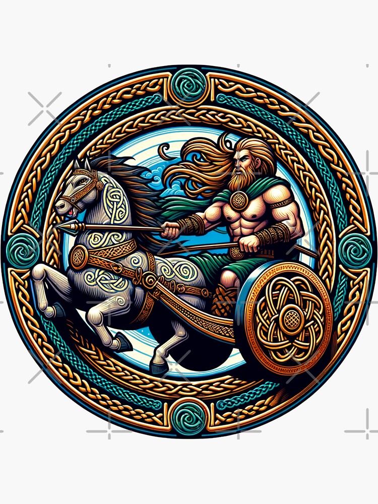 "Celtic Warrior 2" Sticker for Sale by Emeris | Redbubble