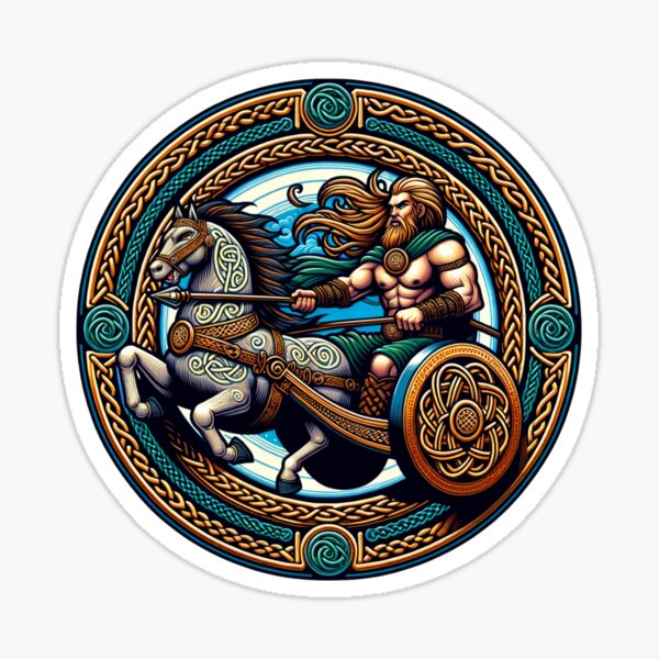 "Celtic Warrior 2" Sticker for Sale by Emeris | Redbubble