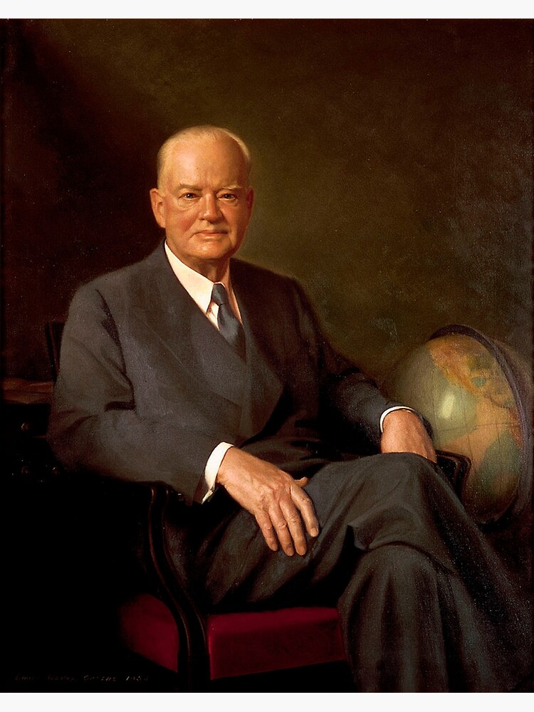 "Official Presidential portrait of Herbert Hoover" Poster by ...