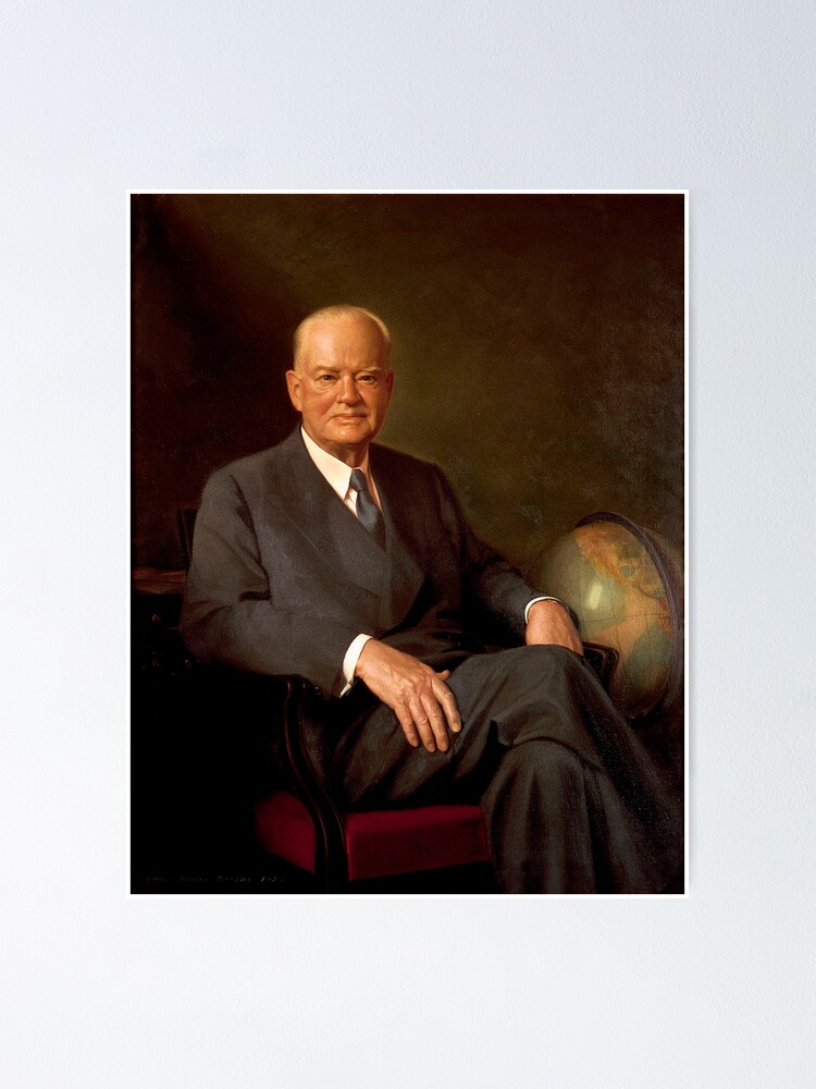 "Official Presidential portrait of Herbert Hoover" Poster by ...