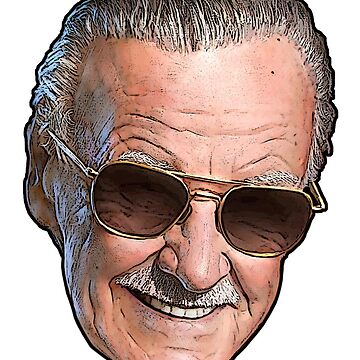 "Stan Lee" Sticker for Sale by ArtisanAtLarge | Redbubble
