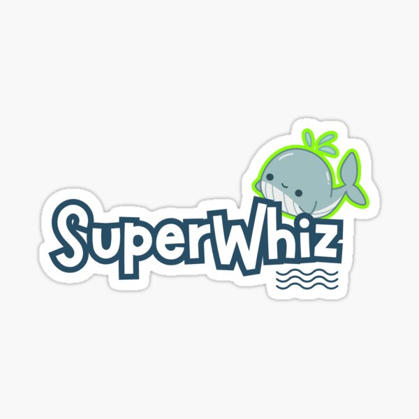 "Super Whiz" Sticker for Sale by VITRARA | Redbubble