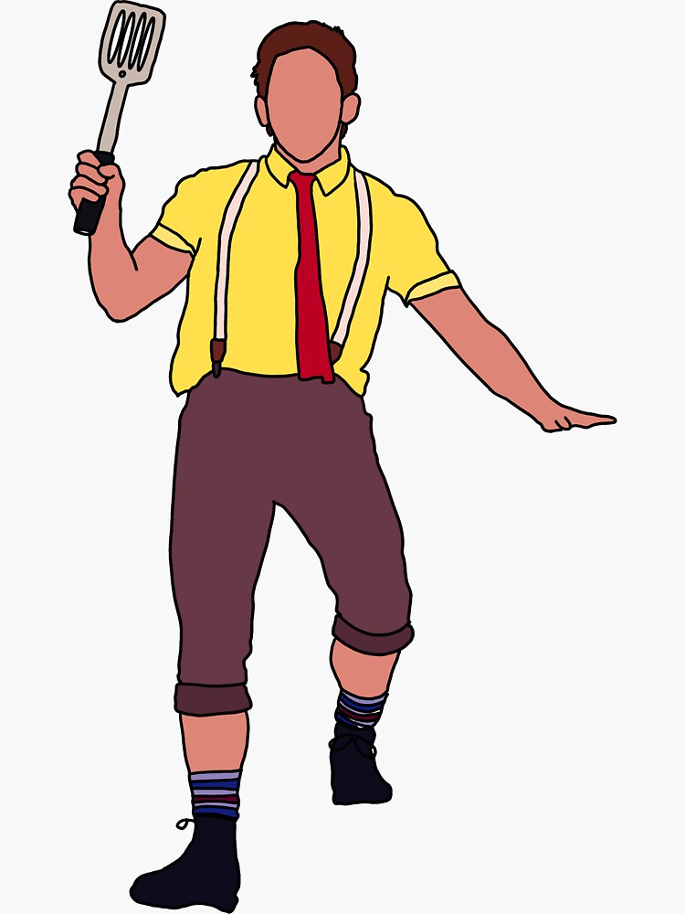 "Ethan Slater SpongeBob spatula Broadway" Sticker for Sale by ...