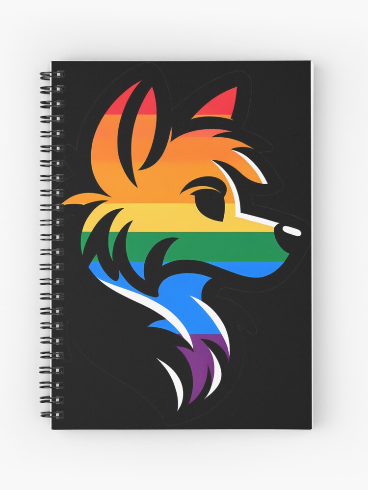 "LGBTQ Furry Pride Wolf Logo" Journal for Sale by BlueBullBazaar ...