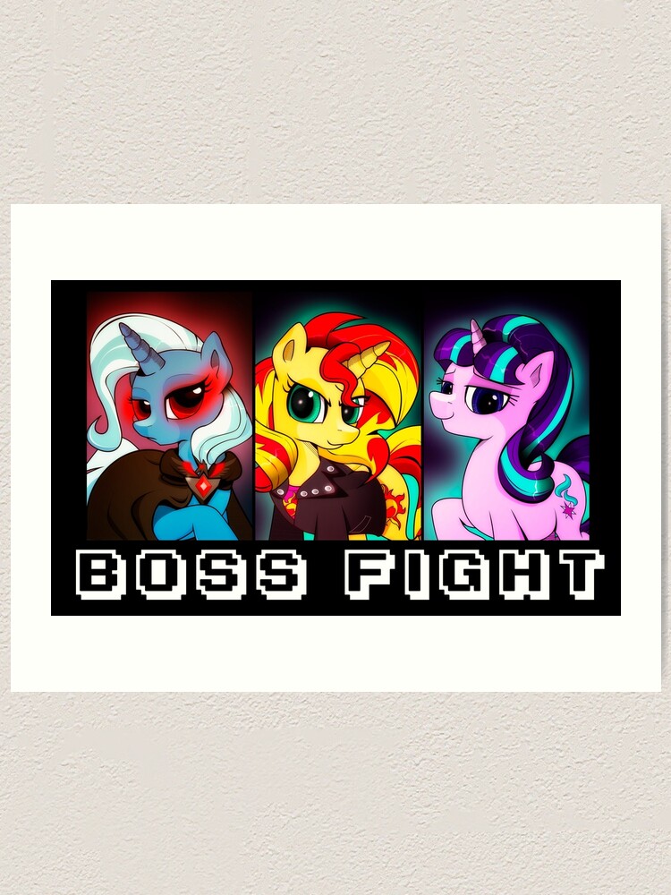 "MLP Boss Fight" Art Print by dsana | Redbubble