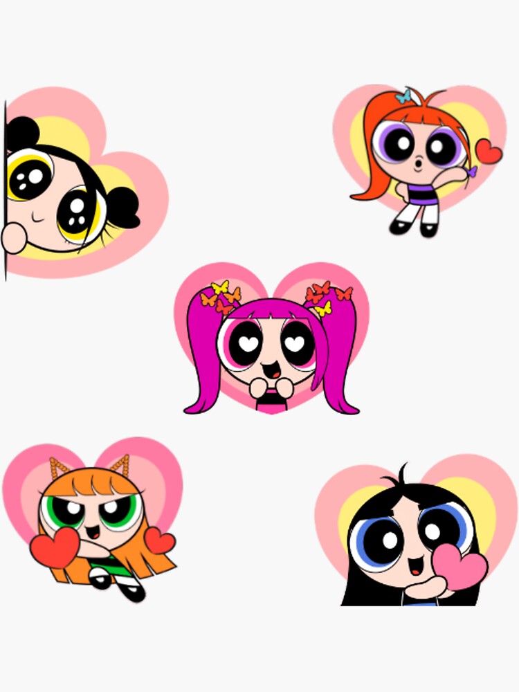 "NewJeans NWJNS New Jeans Powerpuff girls sticker pack Hanni Hyein ...