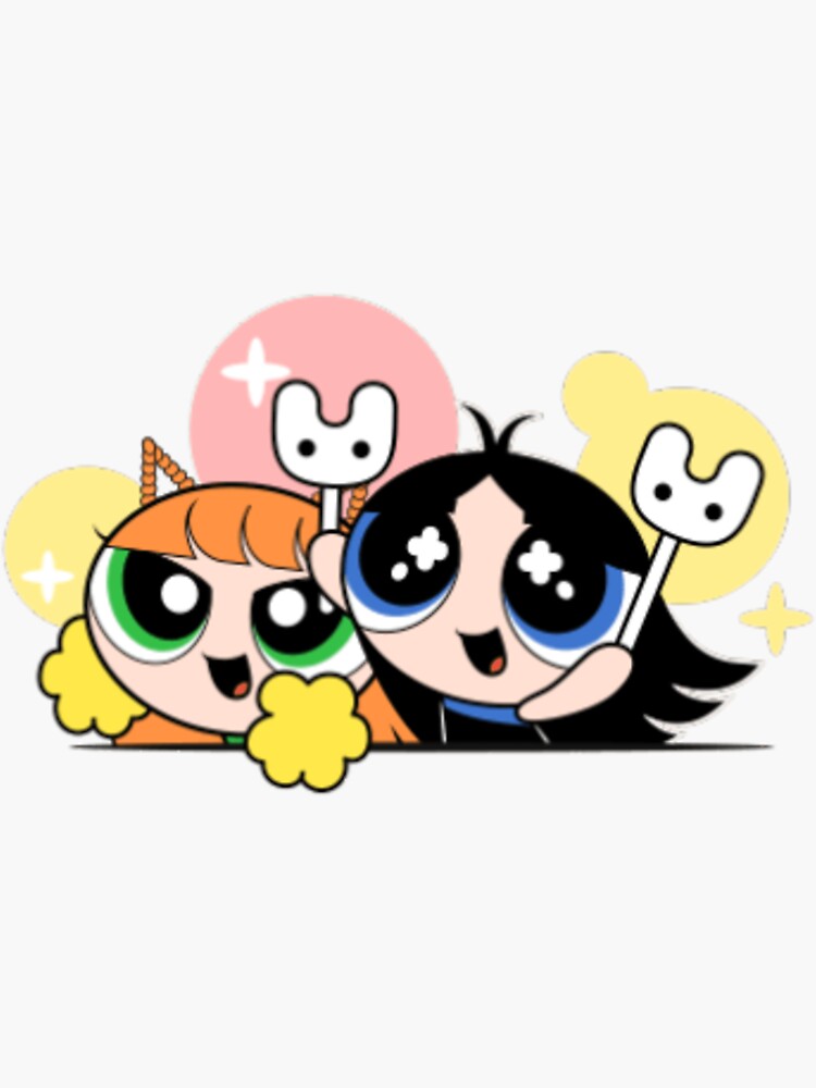 "NewJeans NWJNS New Jeans Powerpuff girls sticker pack Hanni Hyein ...