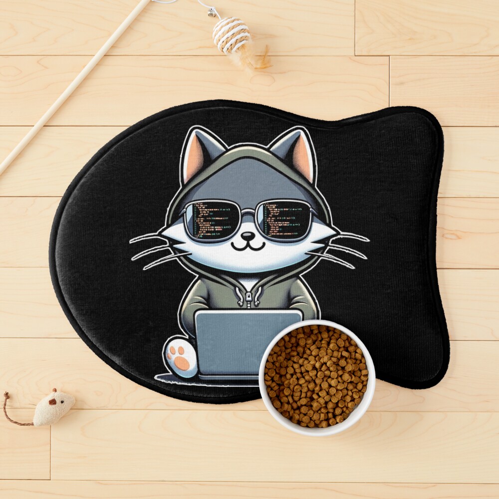 "Hacker Cat Master of Code" Sticker by lAnJefurtifeu | Redbubble