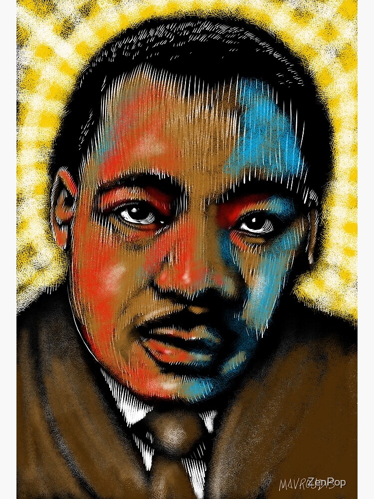 "Martin Luther King Jr in Color" Poster by ZenPop | Redbubble