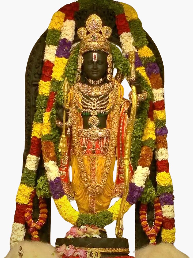 "Ram Lalla Lord Ram" Sticker for Sale by ShashiGodsArt | Redbubble
