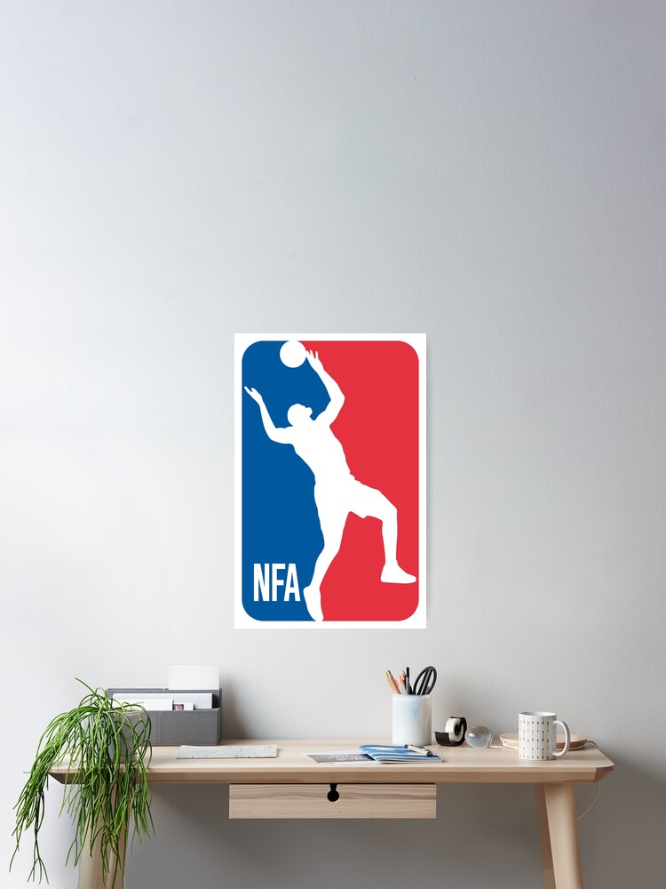 "Leflop - Lebron James Flopping - NBA NFA Logo Parody V2" Poster for ...