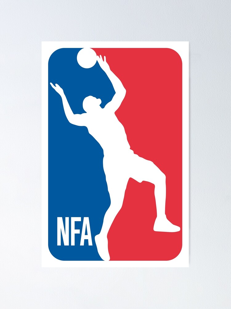 "Leflop - Lebron James Flopping - NBA NFA Logo Parody V2" Poster for ...