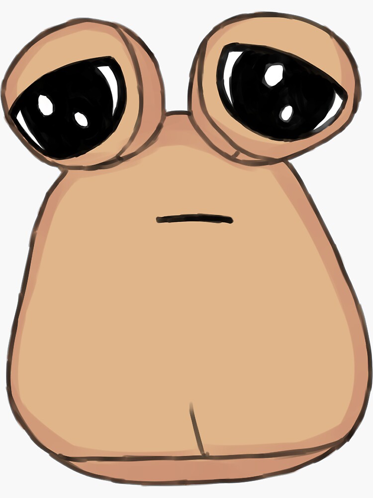 "Neglected Pou" Sticker for Sale by bappobaps | Redbubble