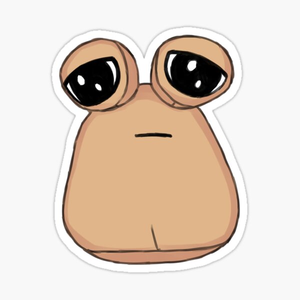 "Neglected Pou" Sticker for Sale by bappobaps | Redbubble
