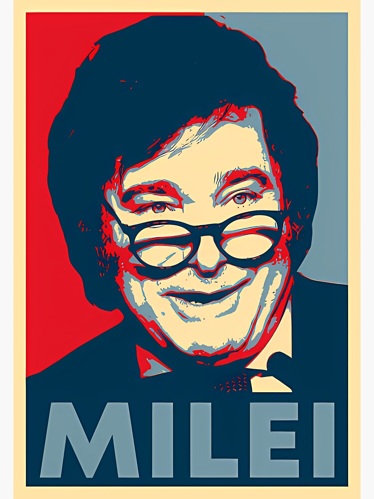 "Javier Milei Hope" Sticker for Sale by Offen-len | Redbubble