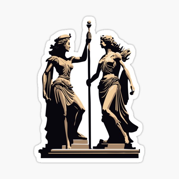 "Powerful Roman Women Statues" Sticker for Sale by alanawood | Redbubble