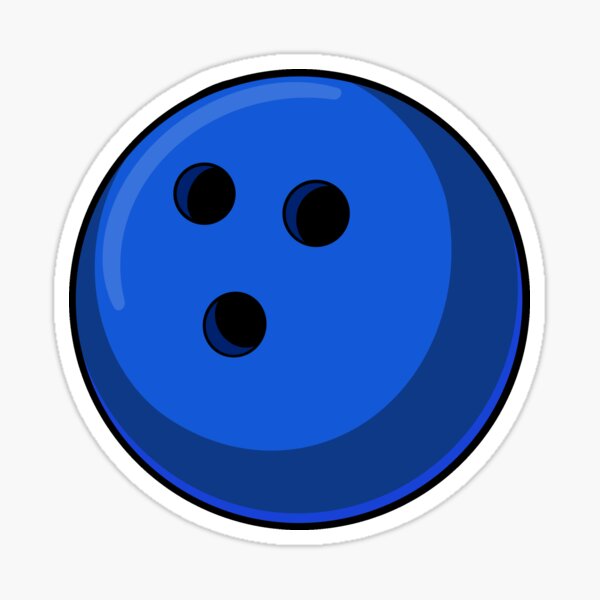 "Bowling Ball - Sports Ball" Sticker for Sale by JoeCrowStudio | Redbubble