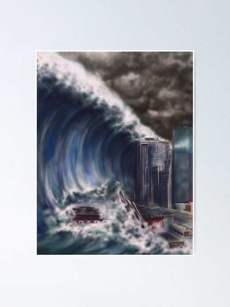 "Tsunami" Poster by ScienceSource | Redbubble