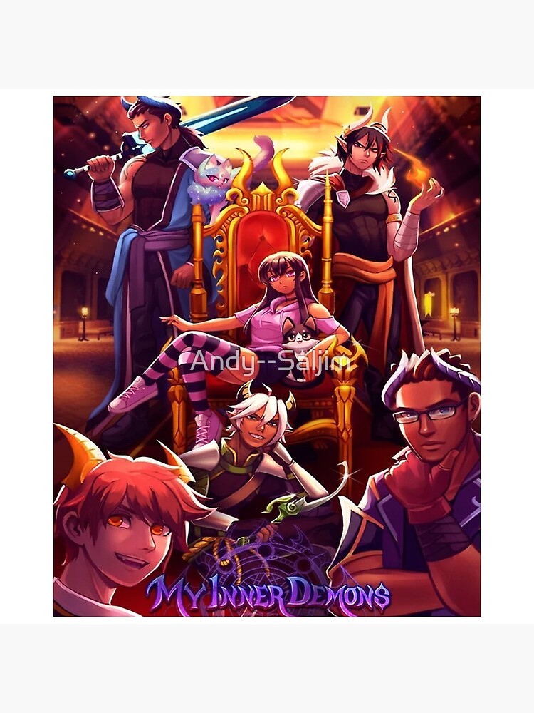 "Aphmau My Inner Demons 1" Poster for Sale by Andy--Saljim | Redbubble