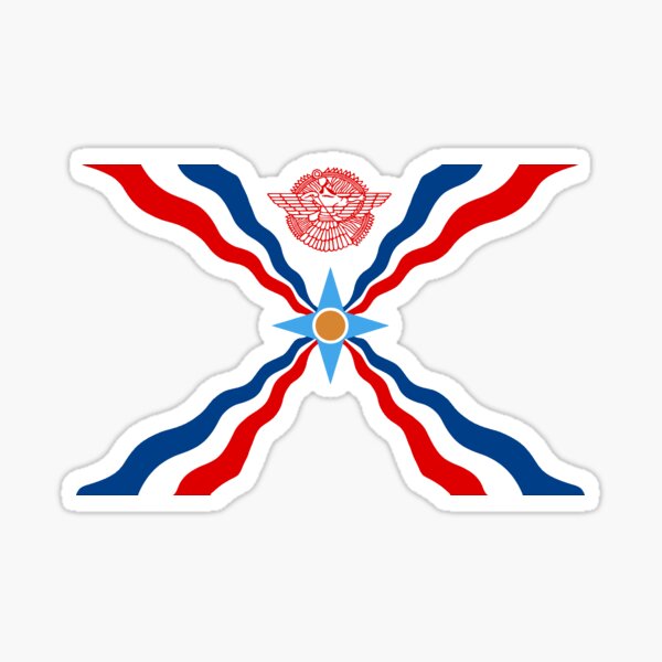 "Assyrian Flag" Sticker for Sale by assyrian222 | Redbubble