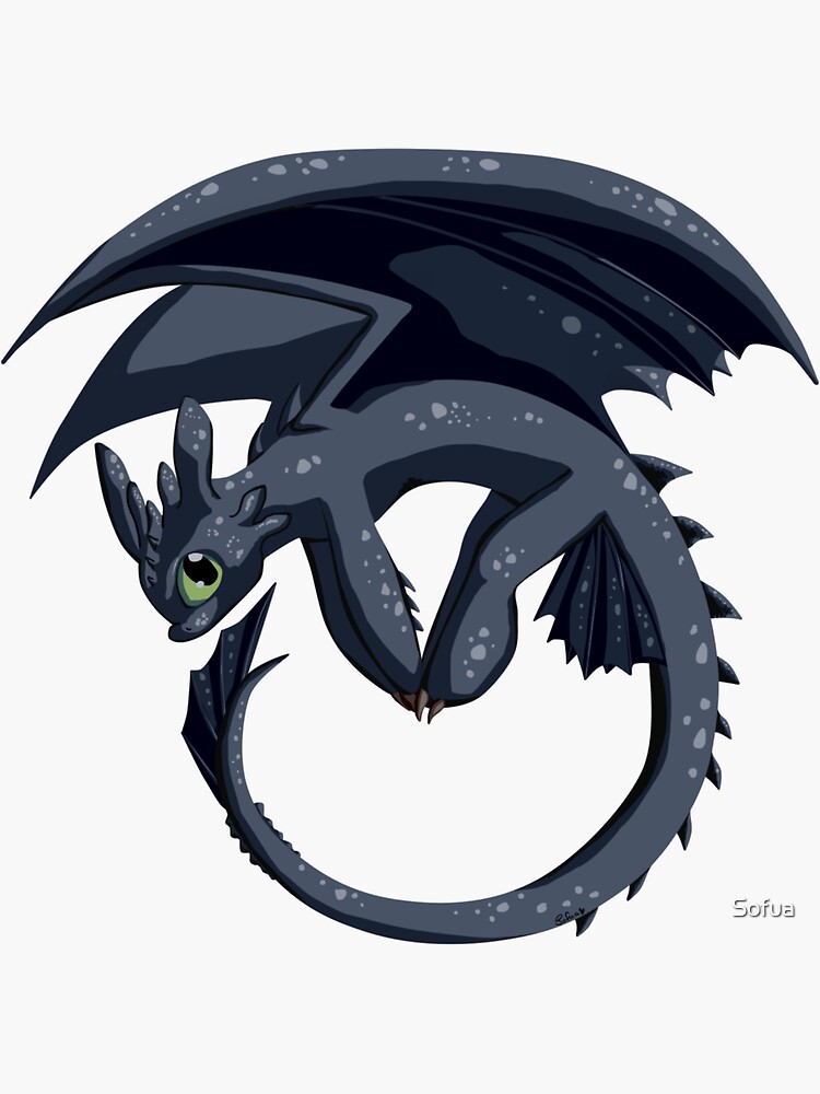 "Chibi Toothless" Sticker for Sale by Sofua | Redbubble
