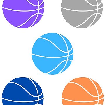 "Basketball sticker pack" Sticker for Sale by InfiniteSticker | Redbubble
