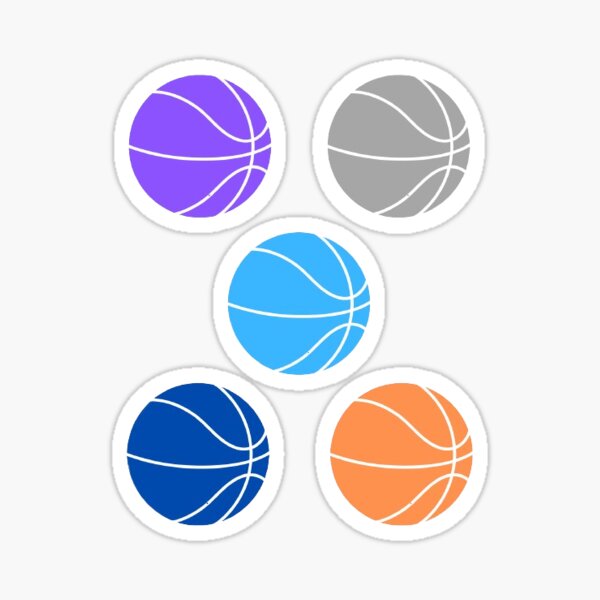 "Basketball sticker pack" Sticker for Sale by InfiniteSticker | Redbubble
