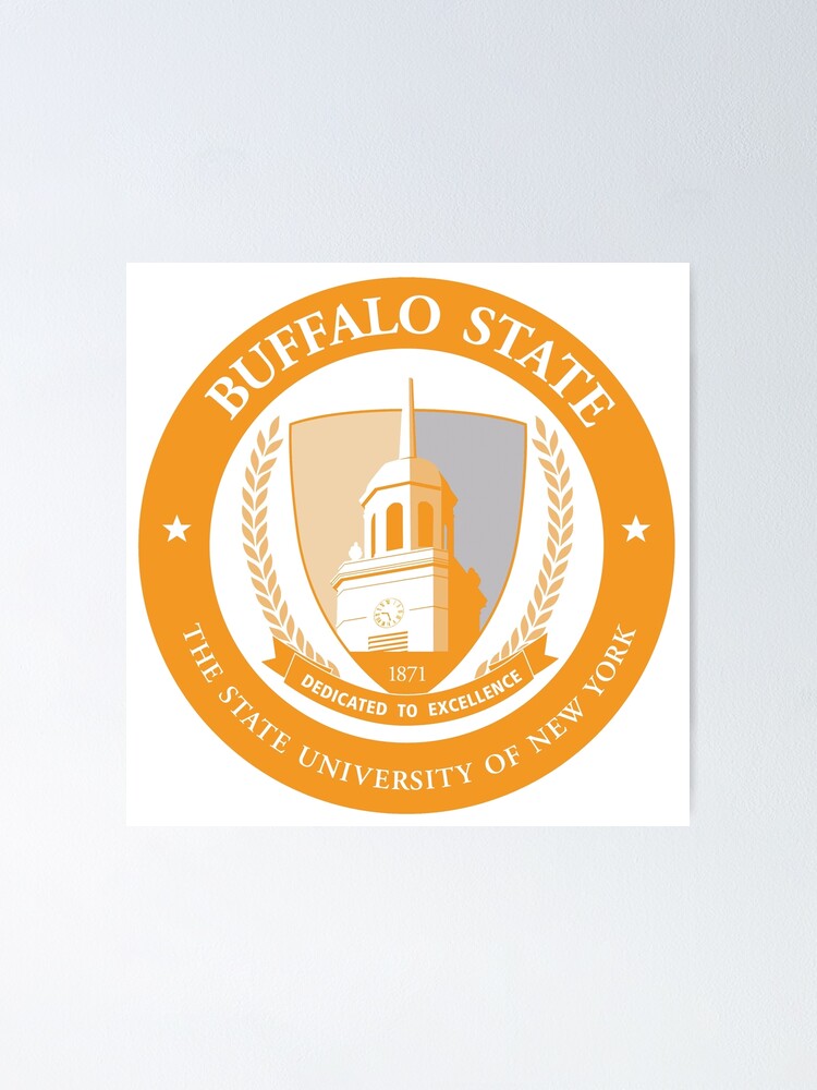 "SUNY Buffalo State College Emblem - Orange" Poster for Sale by ...