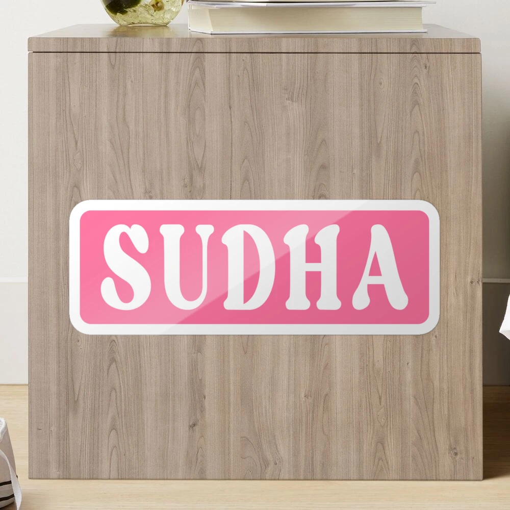 Sudha Name Logo