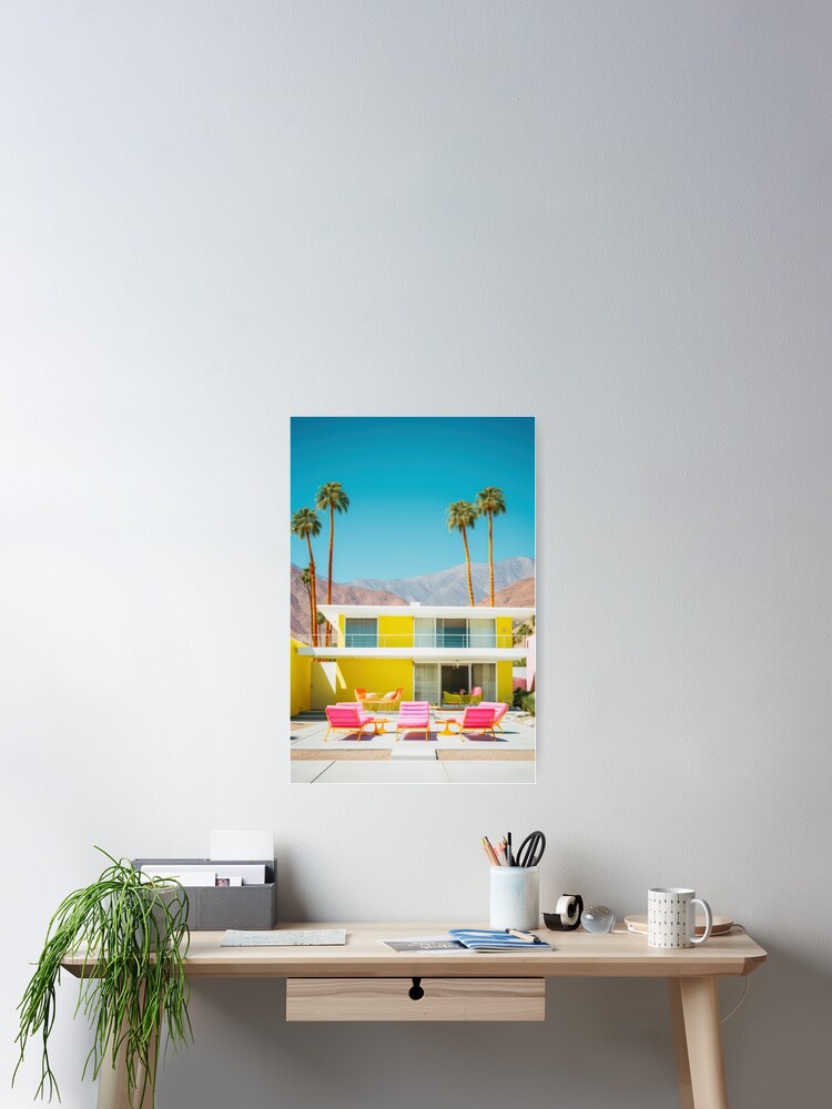"Palm Springs Colors" Poster for Sale by DreamerBot | Redbubble