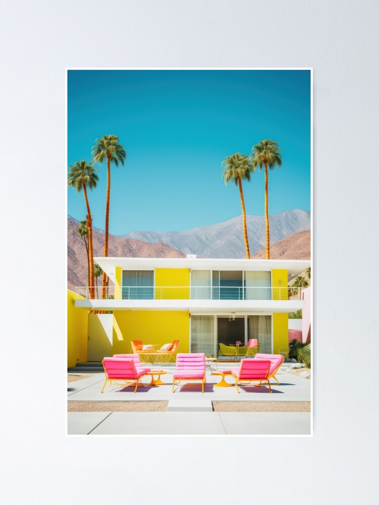 "Palm Springs Colors" Poster for Sale by DreamerBot | Redbubble