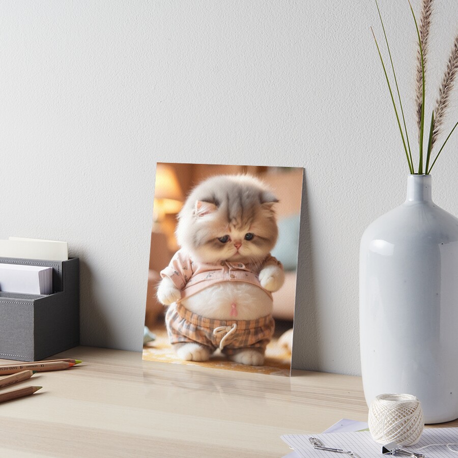 Cute Cat】The Consequences of Snack Addiction" Sticker for Sale by ...
