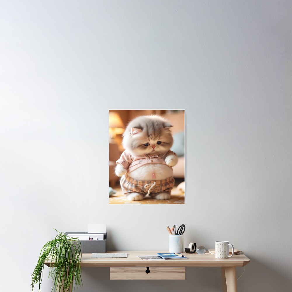 Cute Cat】The Consequences of Snack Addiction" Sticker for Sale by ...