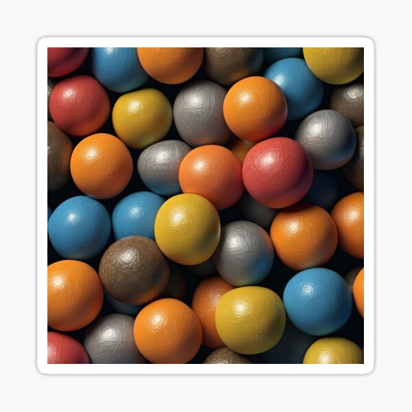 "A pile of colorful balls" Sticker for Sale by johndesign88 | Redbubble