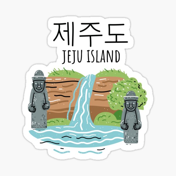 "Copy of Love Jeju Island - Trip to Jeju - South Korea" Sticker for ...